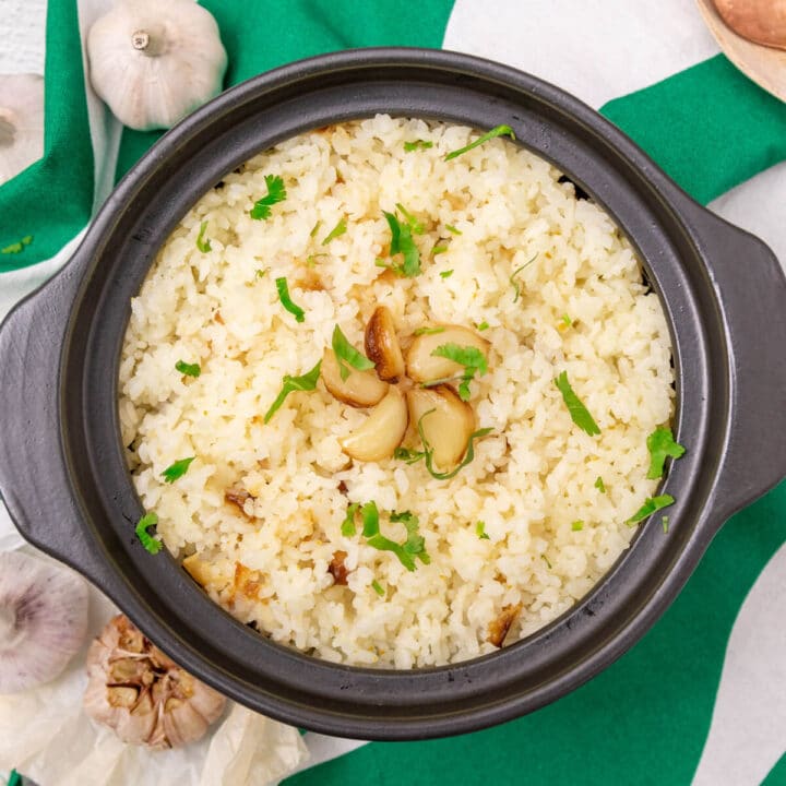 Roasted Garlic Rice - Garlic All Day